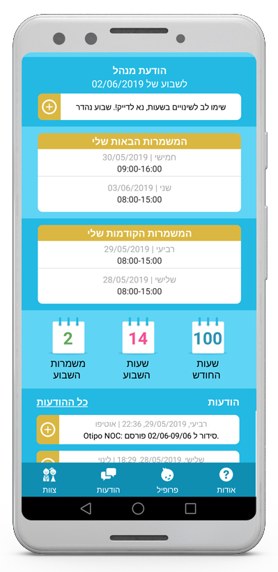 סידור משמרות בסטייל | הבלוג של Otipo